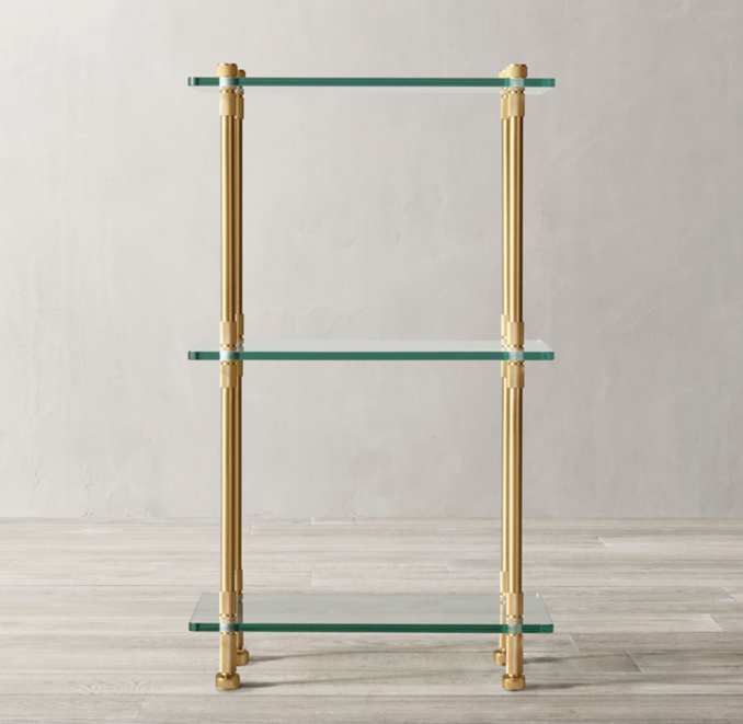 Lambeth Knurled Small Open Shelving