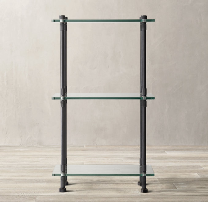 Lambeth Knurled Small Open Shelving