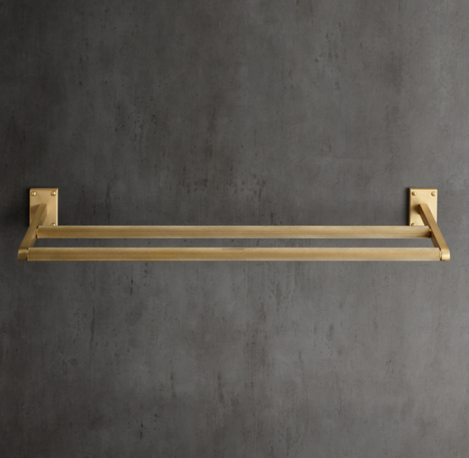 Lambeth Knurled Double Towel Bar