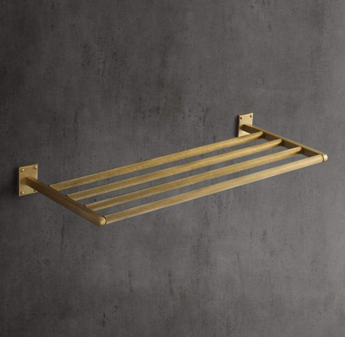 Lambeth Knurled Train Rack | RH