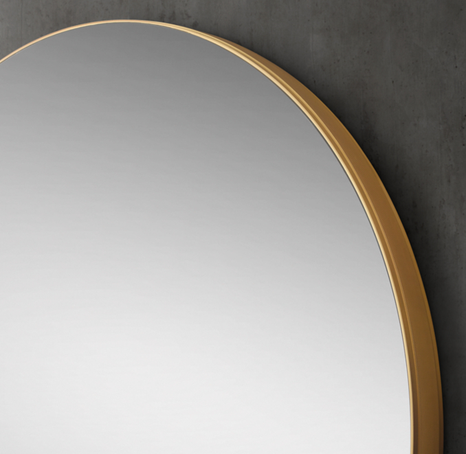 Lambeth Knurled Round Mirror