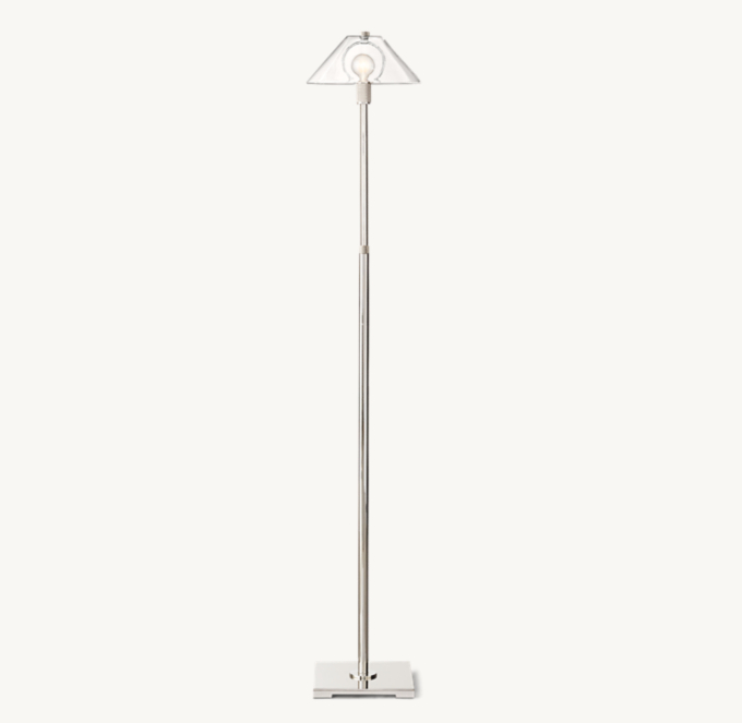 Utilitaire Glass Shade Floor Lamp | RH