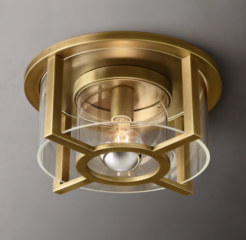 Restoration Hardware Flushmount Ceiling Light | Shelly Lighting