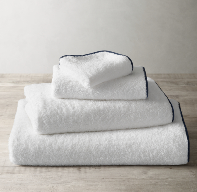 Piped 630-Gram Turkish Terry Towel