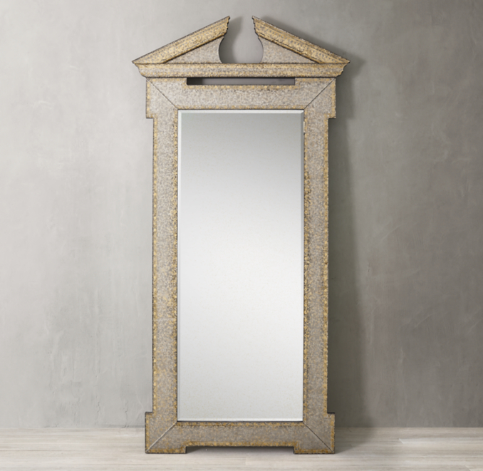 Églomisé Pediment Mirror