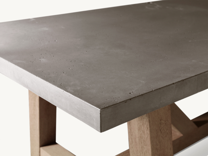 Restoration hardware concrete dining table store