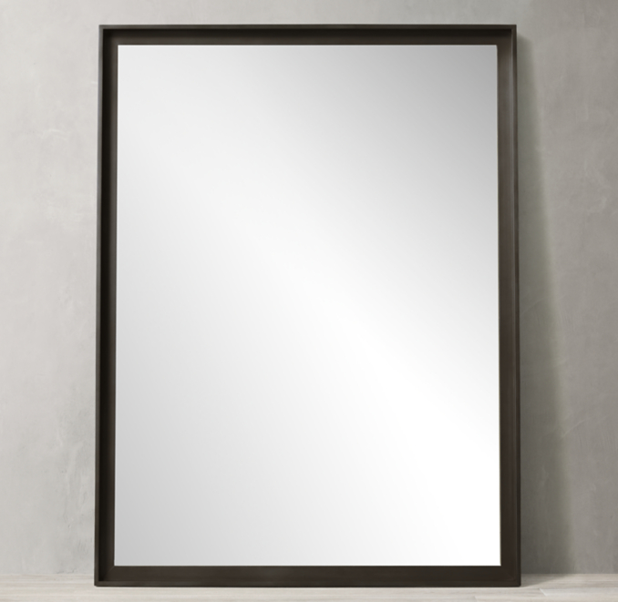 Architectural Shadow-Box Floor Mirror