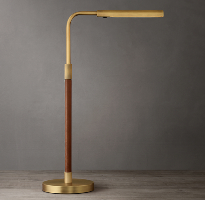 Ronan Leather Wrapped Task Table Lamp
