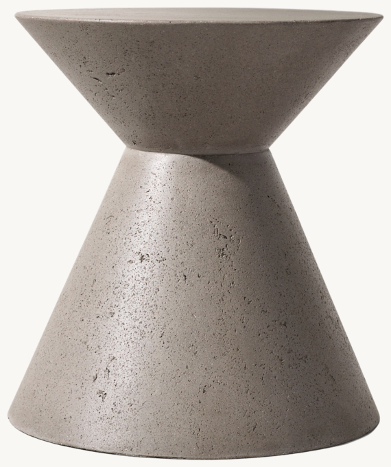 Geometric Concrete Side Table | RH