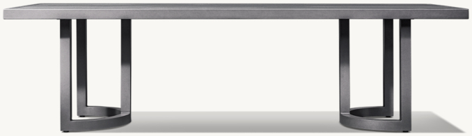 Portofino Aluminum Rectangular Dining Table | RH