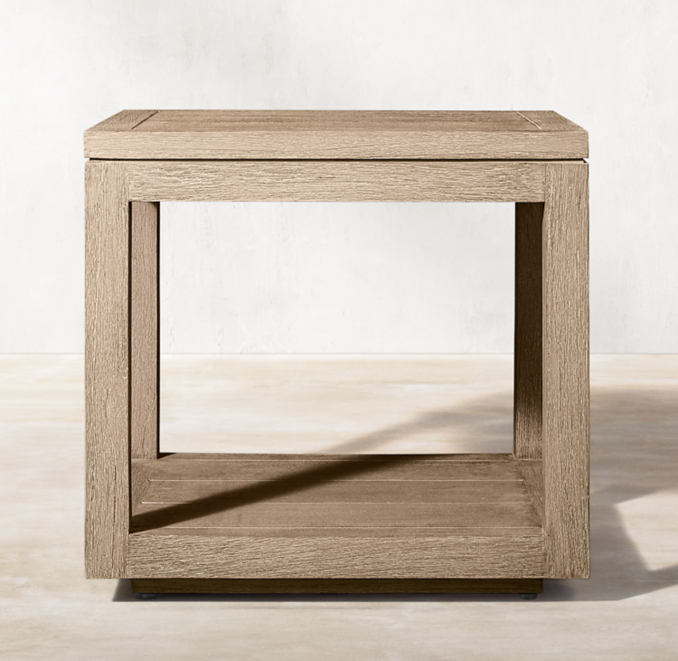Capri Teak Square Side Table