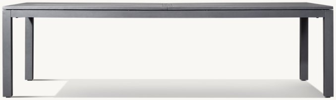 Capri Aluminum Rectangular Extension Dining Table | RH