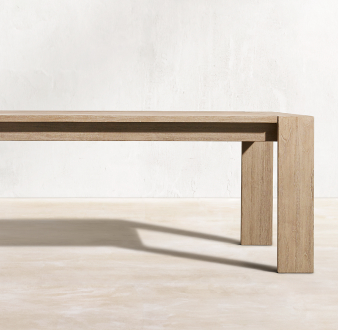 Marbella Teak Low Rectangular Dining Table