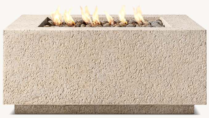 Yountville Square Fire Table Collection | RH