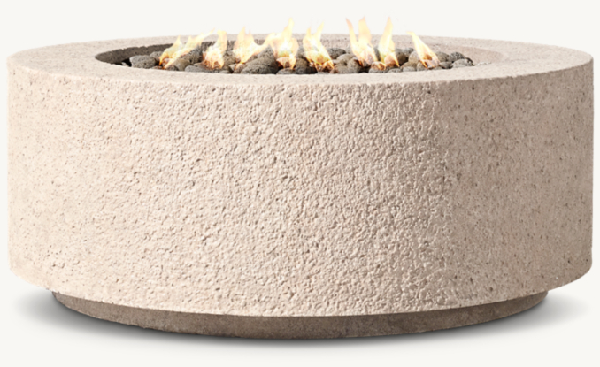Yountville Round Fire Table Collection | RH