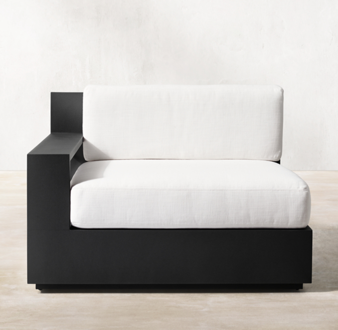 Marbella Aluminum Modular Left-Arm Chair