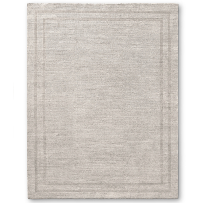 Marled Parallel Border Performance Rug