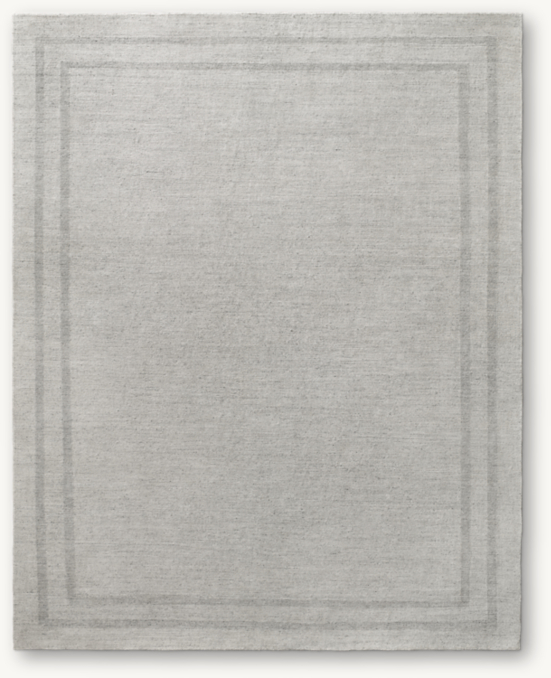 Marled Parallel Border Performance Rug | RH