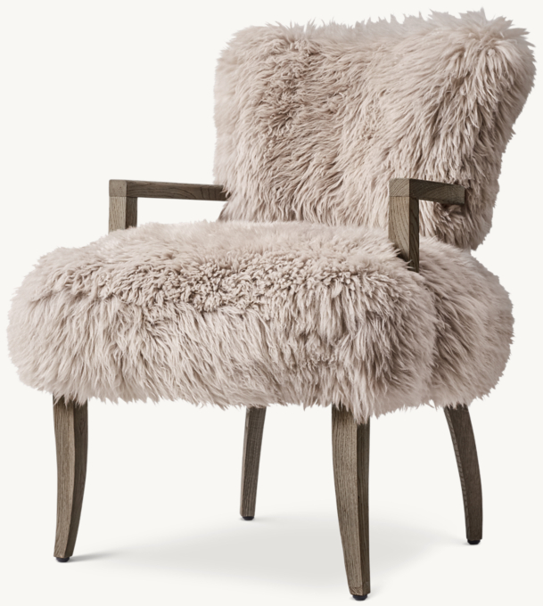 Restoration hardware sheepskin chair store