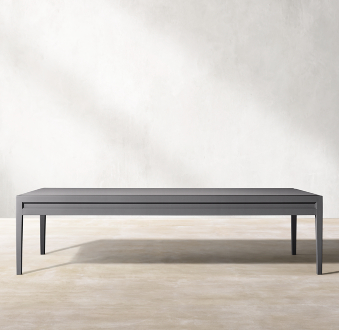 Greystone Cast Aluminum Rectangular Coffee Table
