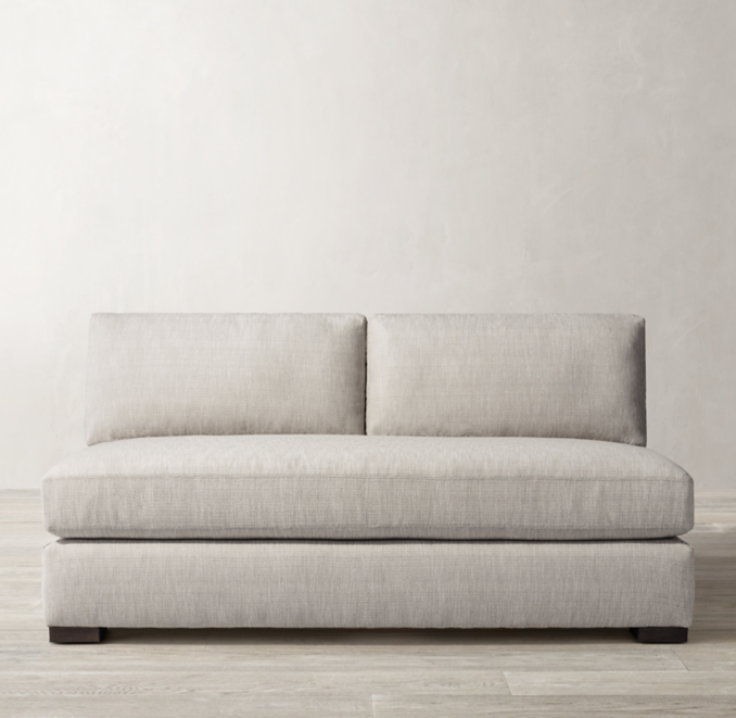 Maxwell Armless Bench-Seat Sofa
