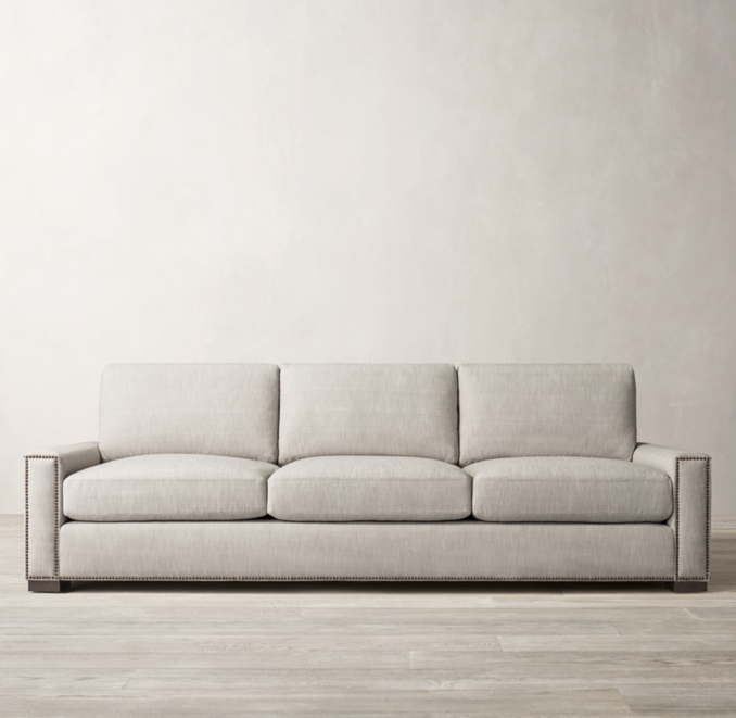Maxwell Three-Seat-Cushion Sofa with Nailheads | RH
