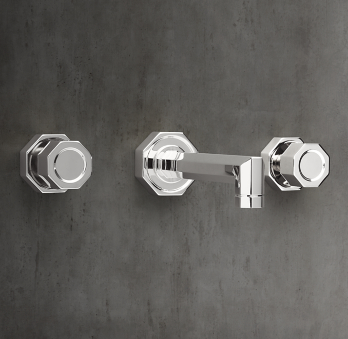 Lambeth Faceted Knob-Handle Wall-Mount Faucet