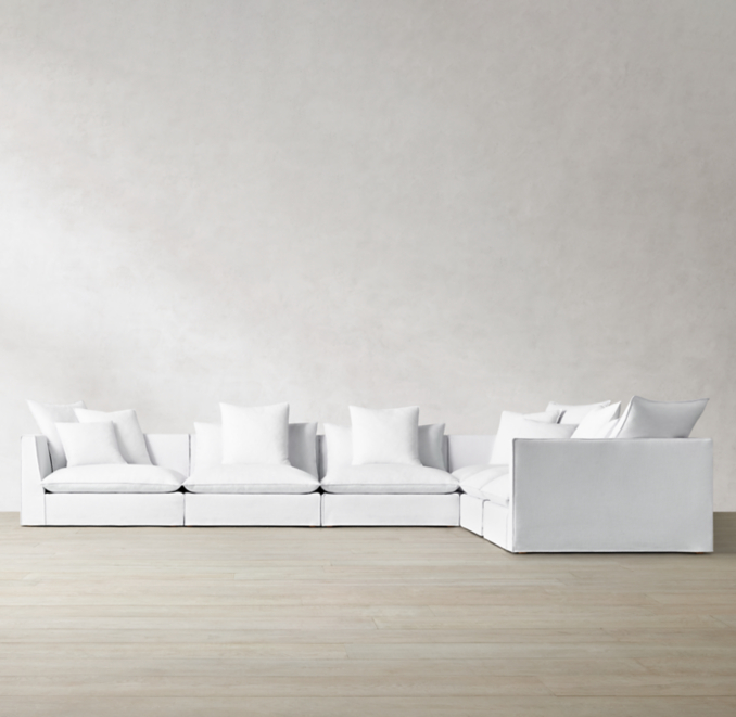 Vida Low-Back Modular Right-Arm L-Sectional