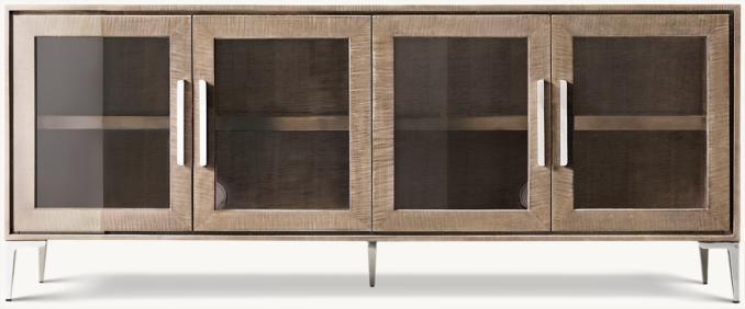 Benoit Glass 4-Door Sideboard | RH