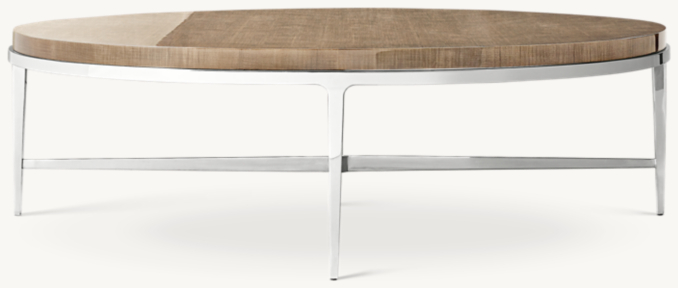 Benoit Round Coffee Table | RH