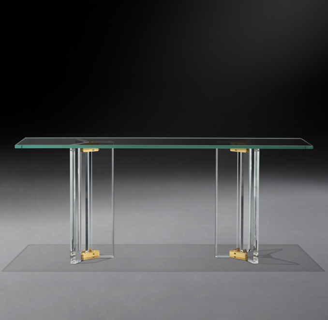 Lazio Acrylic And Glass Console Table