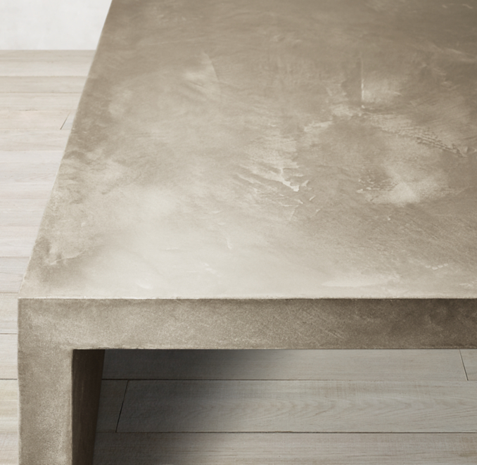 Cabrera Waxed Concrete Square Coffee Table