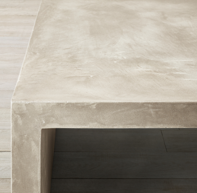Cabrera Waxed Concrete Square Side Table