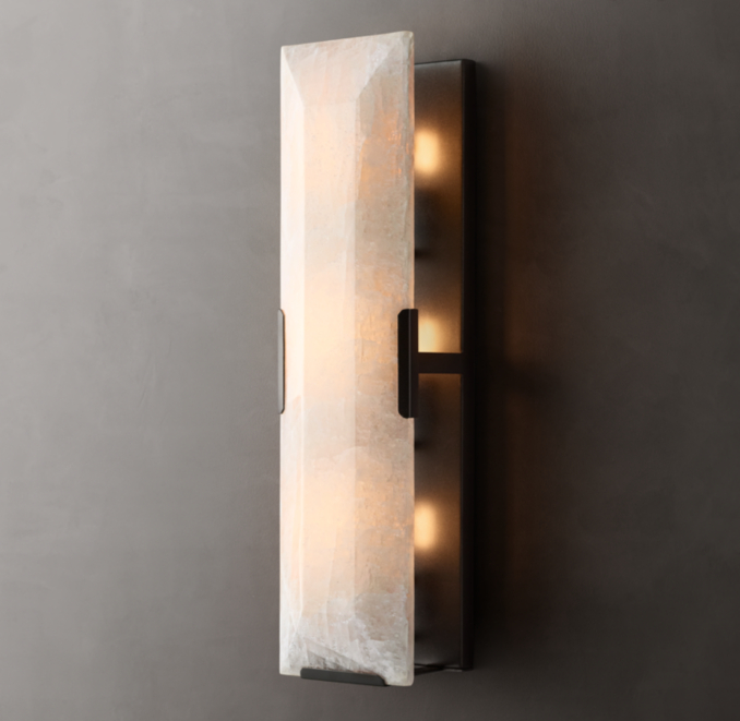Harlow Calcite Linear Sconce | RH