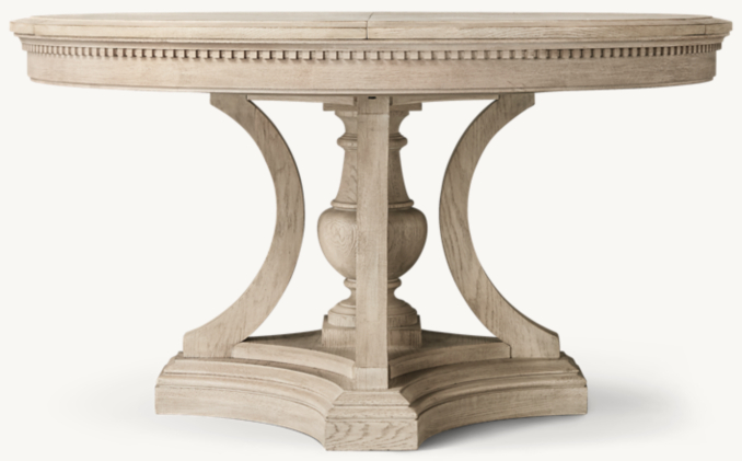 St. James Round Jupe Extension Dining Table | RH