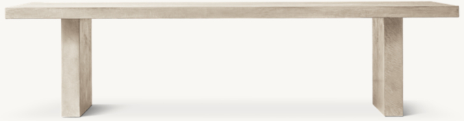 Cabrera Waxed Concrete Rectangular Dining Table | RH