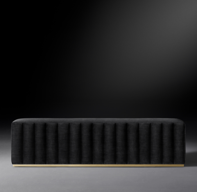 Rex Channel Bench - Metal Base