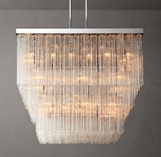 Cielo Square Chandelier 45"