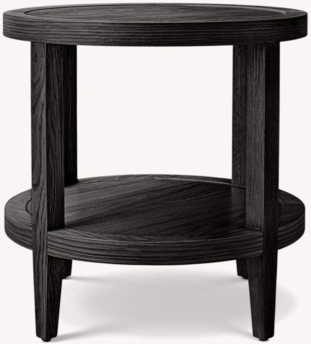 French Contemporary Round Side Table