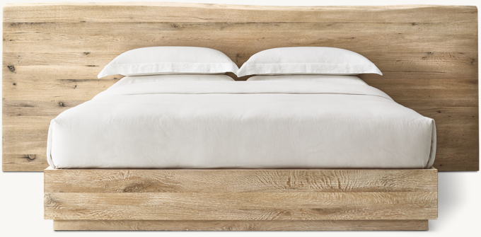 Oak Brule Live Edge Platform Bed