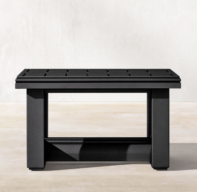 Costa Aluminum Square Side Table