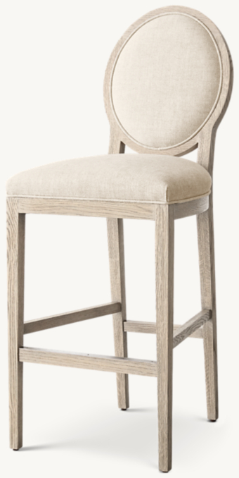 French Contemporary Round Stool Collection | RH
