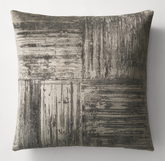 Velvet Brushstroke Four Square Pillow Cover - Square