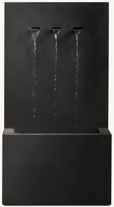Modernist Wall Fountain 5-Spout Trough | RH