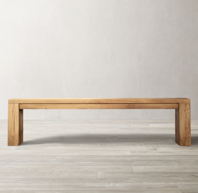 70" Parsons Reclaimed Russian Oak Bench