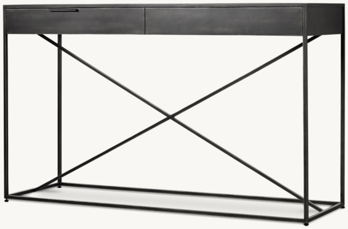 Gramercy Mirrored Console Table | RH