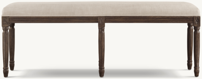 Z END DATED Louis Bench RH
