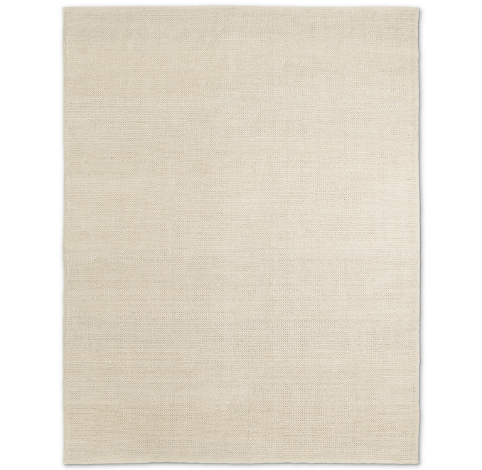 Textura Plaited Wool Rug - Cream