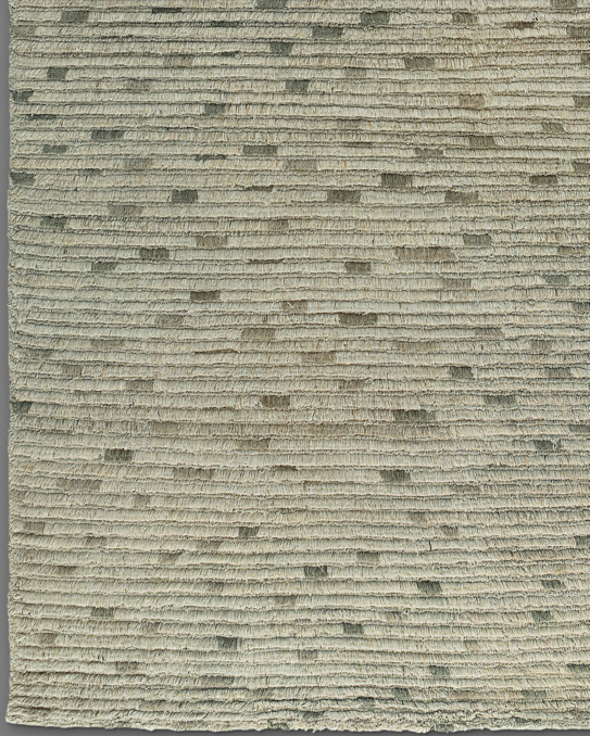 Naturale Ribbed Wool Rug - Grey