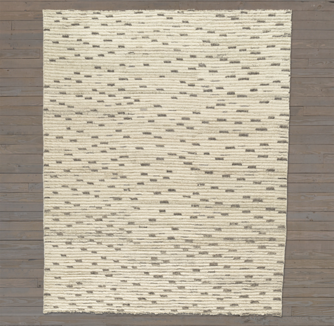 Naturale Ribbed Wool Rug Swatch - Cream